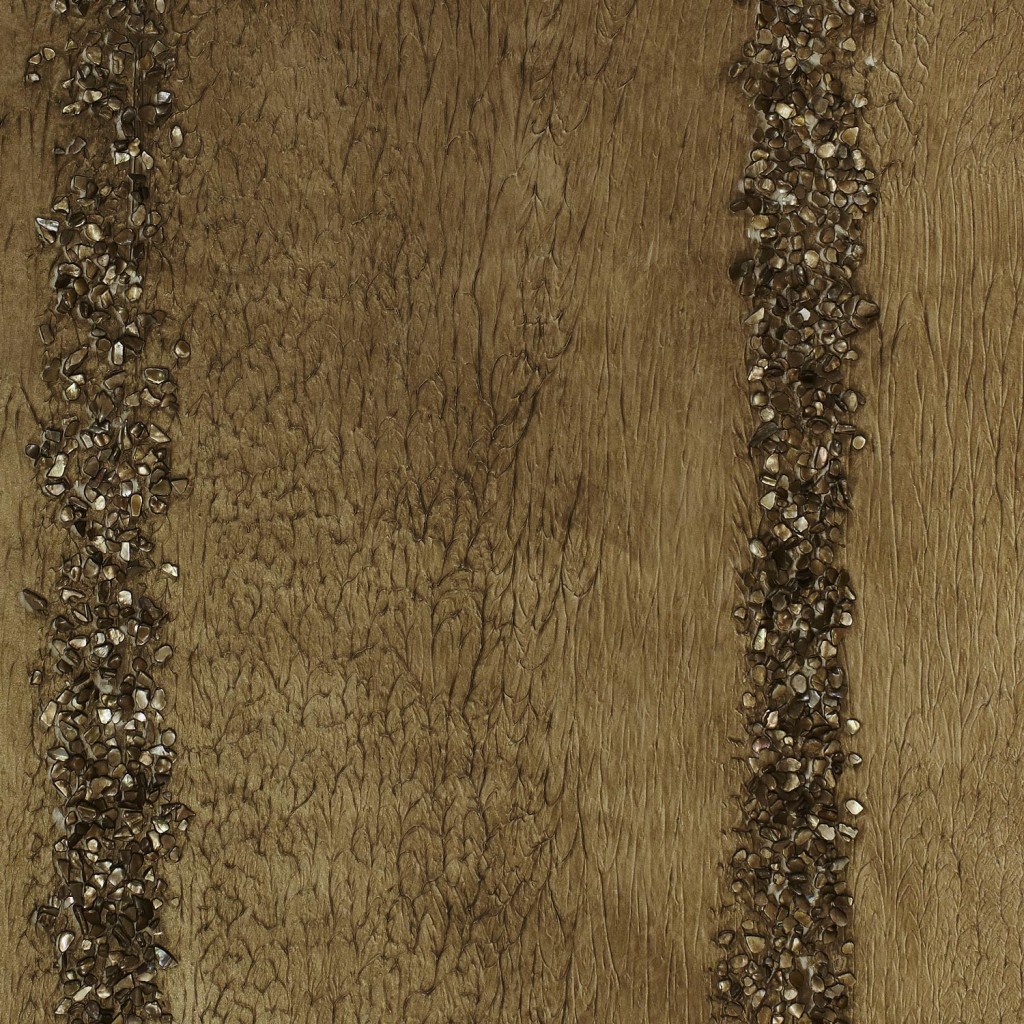 Stripe Shells Bronze - Textures in Wallcovering